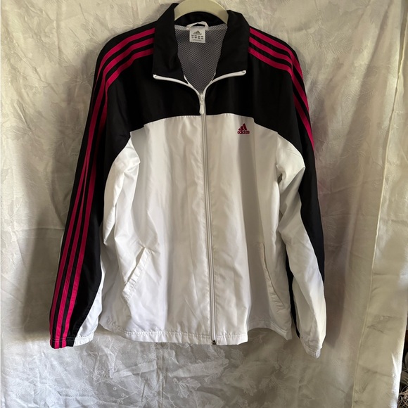 adidas | Jackets & Coats | Adidas White Mesh Jacket | Poshmark